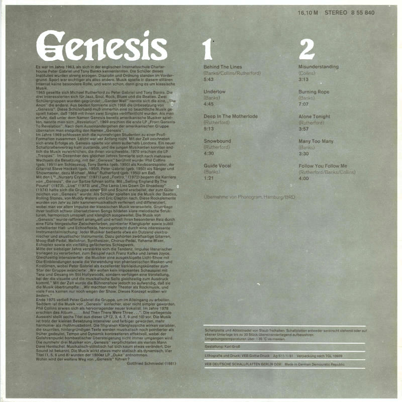 Genesis - 1981 - Amiga 855840